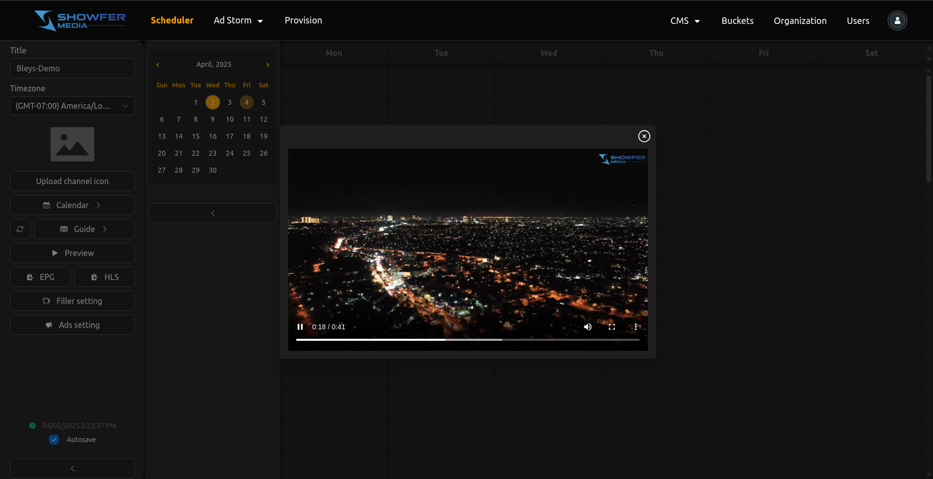 FAST Orchestrator | Launch FAST Channels | Showfer Media